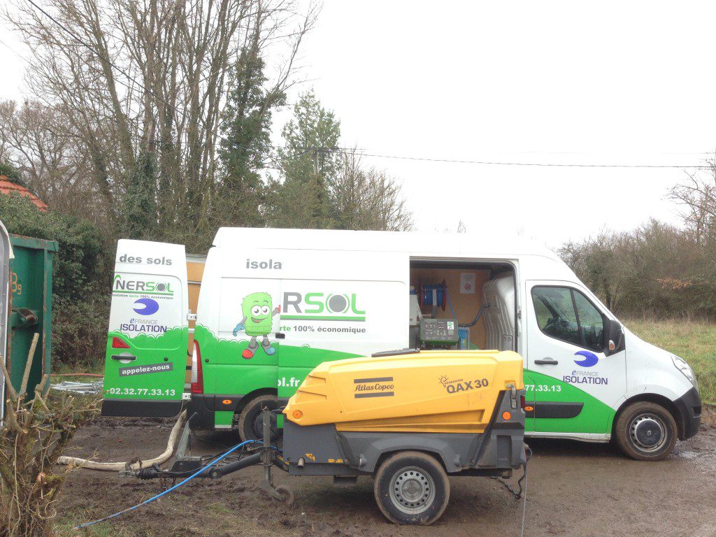 Chantier M6 Deco - isolation projetée mousse polyuréthane paris